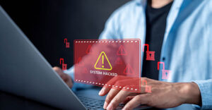 System,Hacked,Alert,Warning,On,Laptop,Screen,With,Red,Unlocked ...